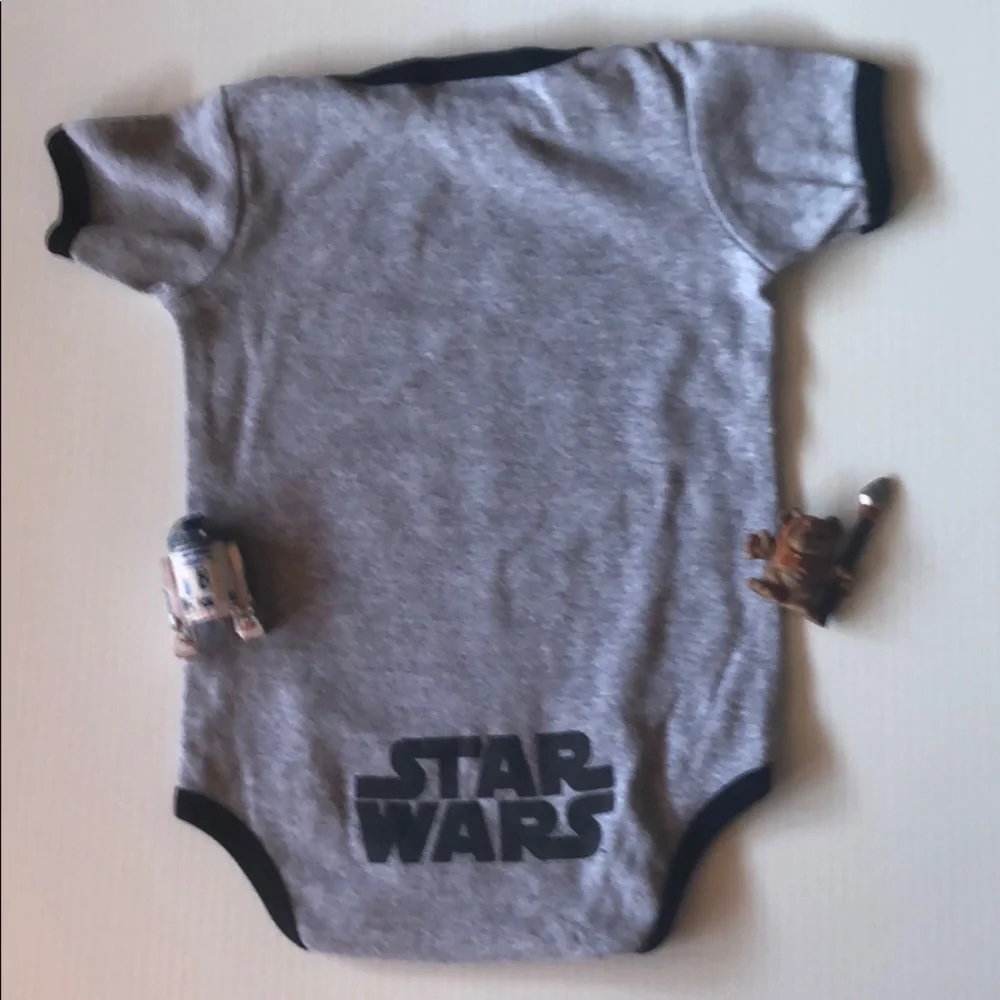 Star Wars | One Pieces | Star Wars Baby Onsie Grayblack Jedi In ...